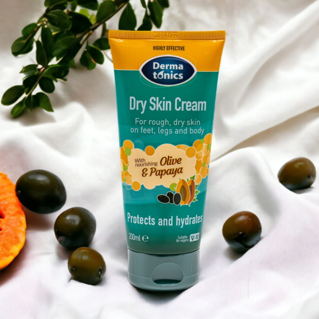 Natural Care Dry Skin Cream With Olive and Papaya Juice 200ml – Dermatonics